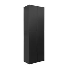 OTTO home Aktenschrank &raquo;Jarvie&laquo; Mehrzweckschrank, Push-to-open, 5 verstellbare Einlegeb&ouml;den, 60x180 cm schwarz FSC -zertifizierter Holzwerkstoff 