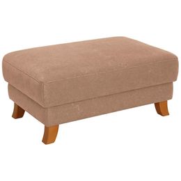 OTTO home Hocker &raquo;Trondheim&laquo; mit Stauraum und Federkern braun Struktur weich ( 97% Polyester, 3% Baumwolle);Luxus-Microfaser ALTARA NUBUCK r (100% 