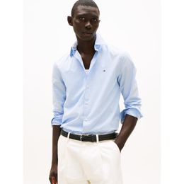 Tommy Hilfiger Herren Langarmhemd &raquo;FLEX POPLIN MINI PRINT Regular Fit SHIRT&laquo; regular fit, Kentkragen blau XXL (58), N-Gr