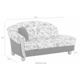 Home Affaire Ottomane &raquo;Milano, bequemes solit&auml;r Sofa im Landhaus-Stil, B/T/H 181/79/83cm&laquo; lila Chenille (70% Polyacryl, 30% Polyester);Chenille (70% 