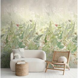 Livingwalls living walls Fototapete &raquo;The Wall 4 Flowers &ndash; Botanische Bl&auml;tter Vlies-Fototapete&laquo; botanisch floral matt leicht strukturiert Botanische Bl&auml;tter mit 