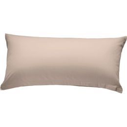 Primera Kissenbezug &raquo; Luxus-Satin Kissenbezug&laquo; Passend zu unserer Luxus-Satin Bettw&auml;sche beige Mako-Satin, 100% Baumwolle, Mako-Satin B/L: 40cm x 80cm, 2 Stk.