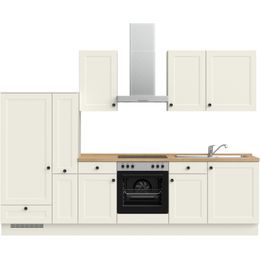K&uuml;chenzeile Nobilia, B:300,3cm H:216,6cm T:60cm, wei&szlig;, Komplettk&uuml;chen-Sets, ""Cascada I", NEU: individuell anpassbar mit gratis Profi-Beratung",
