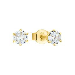Amor Damen Paar Ohrstecker &raquo;2015250&laquo; mit Zirkonia (synth.) gold Gelbgold 585
