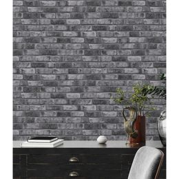 A.S. Cr&eacute;ation Vliestapete &raquo;Bricks & Stones Backstein&laquo; gemustert matt neutral leicht strukturiert Steintapete Tapeten Wohnzimmer Schlafzimmer K&uuml;che modern Design 