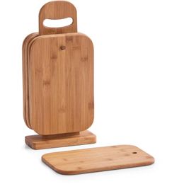 zeller Fr&uuml;hst&uuml;cksbrett &raquo;Bamboo&laquo; Einh&auml;ngbare Holzbrettchen braun Bambus B/H/L: 15cm x 1cm x 21cm