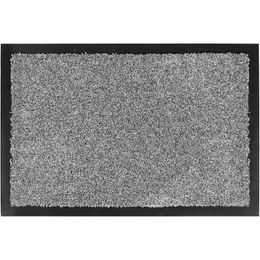 Astra Fu&szlig;matte &raquo;Calcite&laquo; rechteckig 10 mm H&ouml;he T&uuml;rmatte, Sauberlaufmatte, rutschfest, meliert, nimmt Schmutz auf grau Kunstfaser B : 90cm 1 Stk., 10mm