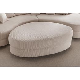 Home Affaire Polsterhocker &raquo;Lazio modern und bequem, tolle Detailverarbeitung&laquo; beige 93% Polyester, 7% Polyamid B/H/T: 150cm x 38cm x 96cm, Cord, 