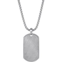 Firetti Herren Kette mit Anh&auml;nger &raquo;Schmuck Geschenk Edelstahl Halsschmuck Halskette Dog Tag Ice&laquo; silber Edelstahl, L: 65