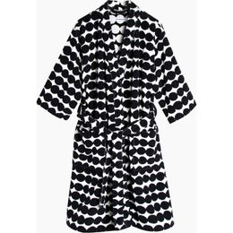 Marimekko Bademantel &raquo;R&Auml;SYMATTO&laquo; 1 Stk. 100% Baumwolle, angenehm weich schwarz-wei&szlig; Frottier S