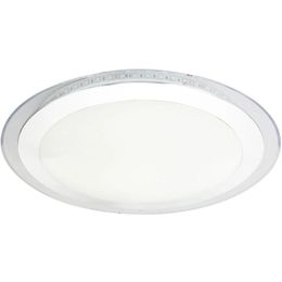 Globo LIGHTING LED Deckenleuchte &raquo;NICOLE II&laquo; LED-Modul 1 Stk. warmwei&szlig; - kaltwei&szlig; Deckenlampe, Farbwechsel Rot-Gr&uuml;n-Blau, rund, Durchmesser 42,5cm 