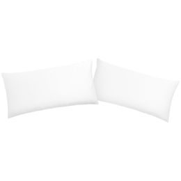 Kissenbezug OTTO HOME, B:40cm L:80cm, wei&szlig;, Satin, Obermaterial: 100% Baumwolle, Kissenbez&uuml;ge, "Mila", Satin Qualit&auml;t, in Uni Design