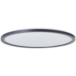 Brilliant LED Panel "Brennan", &Oslash; 42cm H: 2cm, 1 Stk., schwarz, Badezimmer, Leuchten, D 42 cm, 2700 lm, 3-Stufen dimmbar, IP44