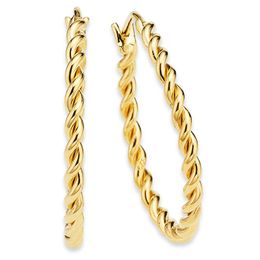 Bruno Banani Damen Paar Creolen &raquo;Schmuck Geschenk Silber 925 Ohrschmuck Ohrringe&laquo; gold 29mm, Silber 925 (Sterlingsilber)
