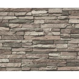 Livingwalls living walls Vliestapete &raquo;Best of Wood`n Stone 2nd Edition&laquo; Motiv Steinoptik gemustert glatt Modern Tapete Stein Tapeten Wohnzimmer Schlafzimmer K&uuml;che