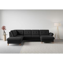 Sit & More sit&more Wohnlandschaft &raquo;G&ouml;teborg&laquo; inkl. Sitztiefenverstellung, wahlweise mit Bettfunktion & Bettkasten grau B/H/T: 327cm x 90cm x 226cm, Luxus-