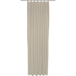 Adam Vorhang &raquo;Uni Collection&laquo; Schlaufen 1 Stk. tlg. Blickdichter aus 100% Bio-Baumwolle beige Baumwolle (Bio-Baumwolle) 385cm, Schlaufen, 142cm