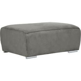 OTTO home Hocker &raquo;BEATRICE mit Wellenfederung, Ma&szlig;e B/T/H: 100/68/45 cm&laquo; passend zur "Beatrice"-Serie, in hochwertiger Verarbeitung grau B/H/T: 100cm 