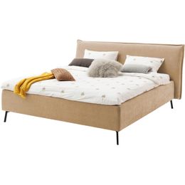 Polsterbett Home Affaire, B:183cm L:231cm, beige, 85% Polyester, 15% Viskose, Betten, "Aurela, liebevoll verarbeitete Biese & wahweise &Uuml;berl&auml;nge",