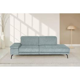 Die PlanBar Recamiere &raquo;MP-IN20126 mit Kaltschaum-Polsterung&laquo; mit Kopfteilverstellung, wahlweise mit Drehsitz-Funktion blau 100% Polyester B/H/T: 230cm