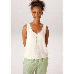 Aniston Casual Damen Aniston CASUAL Blusentop in Leinen-Optik 34