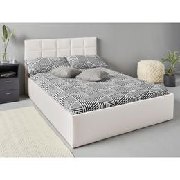 Westfalia Schlafkomfort Polsterbett inkl. Bettkasten bei Ausf&uuml;hrung mit Matratze, in 2 H&ouml;hen wei&szlig; Liegefl&auml;che L&auml;nge B: 200cm x 140cm, Kunstleder Komforth&ouml;he, H&ouml;he Liegefl&auml;che