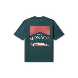PAS DE MONACO Herren T-Shirt "Pas De Monaco FORMULE T-SHIRT"forest, Gr. M, bedruckt, 100% Baumwolle, Shirts