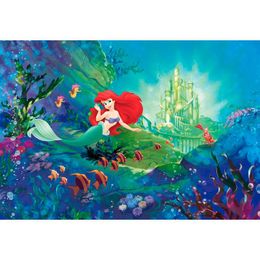 Komar Fototapete &raquo;Ariel' s Castle - Gr&ouml;&szlig;e 368 x 254 cm&laquo; bedruckt glatt Kinderzimmer bunt Papier B/L: 368m x 254m, Rollen: 8