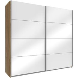wimex Schwebet&uuml;renschrank &raquo;Easy&laquo; mit Vollglas braun B/H/T: 225cm x 210cm x 65cm, T&uuml;ren: 2 Stk.