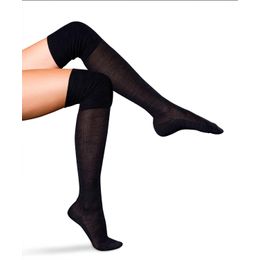 Falke Kinder Overknees "No. 3 Finest Silk", Gr. 39, grau, Obermaterial: 60% Wolle WO. 25% Seide silk. 15% Polyamid PA., Socken