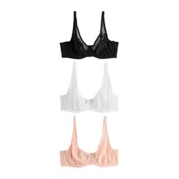 next BH Damen Gr&ouml;&szlig;e 85 pastellorange / schwarz / wei&szlig;