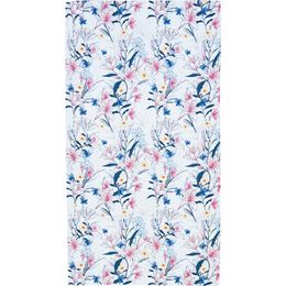 done. Strandtuch &raquo;White Flowers&laquo; Badetuch, Blumen Motiv, Reisverschluss-Tasche f&uuml;r Wertgegenst&auml;nde bunt Hamam Frottier, Obermaterial: 60% Polyester, 