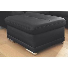 Sit & More sit&more Polsterhocker &raquo;Andiamo&laquo; schwarz Struktur ( 100% Polyester);Kunstleder SOFTLUX ;Luxus-Microfaser ALTARA NUBUCK (100% Polyester) B/H/T: 100cm x