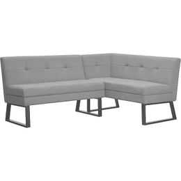 OTTO home Eckbank &raquo;Geranie, Sitzbank, Essbank, pflegeleichter Strukturstoff&laquo; Eckbank inkl. Stauraum, Pulverbeschichtetes Metallgestell grau Polyester 