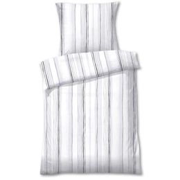 Dyckhoff Bettw&auml;sche &raquo;Lola&laquo; 2 Stk. aus Weichfrottier silber Frottee, Obermaterial: 75% Baumwolle, 25% Polyester B/L: 155cm x 220cm, 1 Stk., 1 Stk., Frottee, B/L