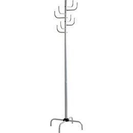 Garderobenst&auml;nder HAKU, B:37cm H:180cm T:37cm &Oslash;:37cm, grau, Metall, Schlafzimmer, Garderobenst&auml;nder