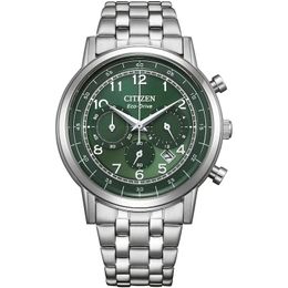 Citizen Herren Chronograph Armbanduhr, Solar, Herrenuhr, Edelstahlarmband, Datum, Stoppfunktion silber Einheitsgr&ouml;&szlig;e