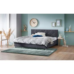 Westfalia Schlafkomfort Polsterbett &raquo;Padua&laquo; mit Rautensteppung, 3 verschiedene Matraztenarten w&auml;hlbar schwarz Bezug 100% Polyester, Polsterung: Polsterwatte, Material Gestell