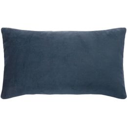 Pad Dekokissen &raquo;Elegance&laquo; Design als Basic, aus Samt, elegante Optik blau Polyester B/L: 25cm x 50cm, 1 Stk.