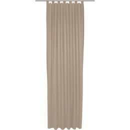Adam Vorhang &raquo;Uni Collection&laquo; Schlaufen 1 Stk. tlg. Blickdichter aus 100% Bio-Baumwolle braun Baumwolle (Bio-Baumwolle) 315cm, Schlaufen, 142cm