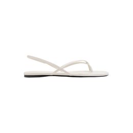 Mango T-Bar Sandals 'SNAKE' female size 41 Ecru