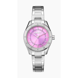 DKNY Damen DKNY Quarzuhr &raquo;Chambers Sport&laquo; Armbanduhr, Damenuhr, Edelstahlarmband, analog pink Einheitsgr&ouml;&szlig;e