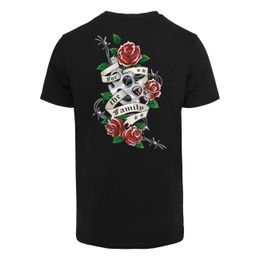 MisterTee Herren T-Shirt "MisterTee Herren For The Family Tee", schwarz, Gr. XL, bedruckt, 100% Baumwolle, Shirts