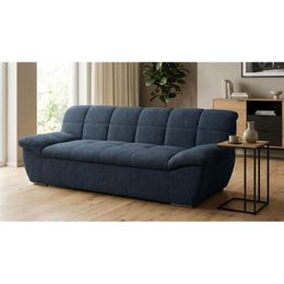 OTTO home 2-Sitzer &raquo;Salltum 211 cm breit, formsch&ouml;n, komfortabel&laquo; mit Ziern&auml;hen in R&uuml;cken und im Sitz, pflegeleichter Bezug blau 100% Polyester B/H/T: