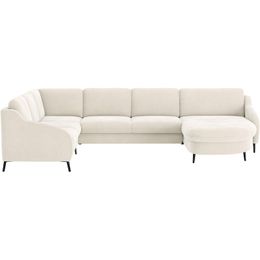 Sit & More sit&more Wohnlandschaft &raquo;Soul U-Form&laquo; wahlweise mit Schlaffunktion und Schubkasten beige 100% Polyester B/H/T: 372cm x 90cm x 227cm, Luxus-Microfaser 