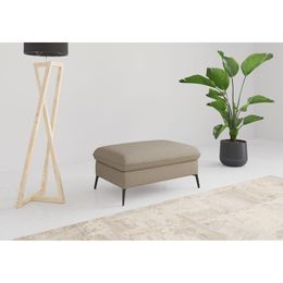 Sit & More sit&more Polsterhocker &raquo;Emely&laquo; mit praktischen Stauraum grau 95%Polyester, 5% Polyamid B/H/T: 104cm x 47cm x 69cm, Flachgewebe LINO,mit Stauraum
