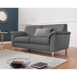 Sit & More sit&more 2,5-Sitzer &raquo;Texel&laquo; inklusive Federkern grau Luxus Microfaser2 (90% Polyester, 10% Polyamid);Flachgewebe (100% Polyester);Luxus-Microfaser1 (