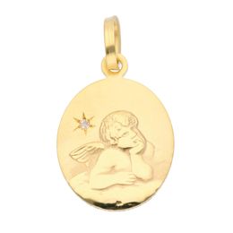 Adelia&acute;s ADELIA ́S Damen Kettenanh&auml;nger "333 Gold Anh&auml;nger Amor", 0,01 VVS = sehr sehr kleine Einschl&uuml;sse mit Diamant, Gold, gold, Gold, Schmuckanh&auml;nger, mit