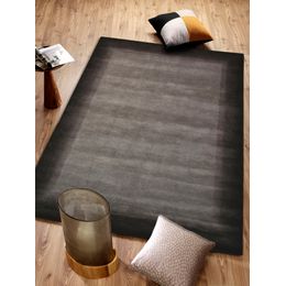 Wollteppich, B:200cm H:8mm L:300cm, grau, OCI DIE TEPPICHMARKE, Wolle, Wohnzimmer, Teppiche, "Vinciano Tami", reine Wolle, handgekn&uuml;pft, echter