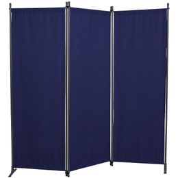 Angerer Paravent (B/H): ca. 170x165 cm blau Kunststoff B/H/T: 170cm x 165cm